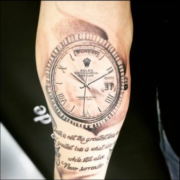 Rolex Tattoos - 40 Latest Rolex Tattoo designs & Ideas for Men & Women